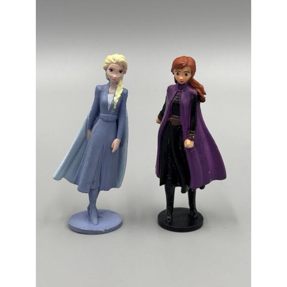Disney | Toys | Disney Frozen 2 Figures Elsa And Anna Figures 3 Cake Toppers | Poshmark